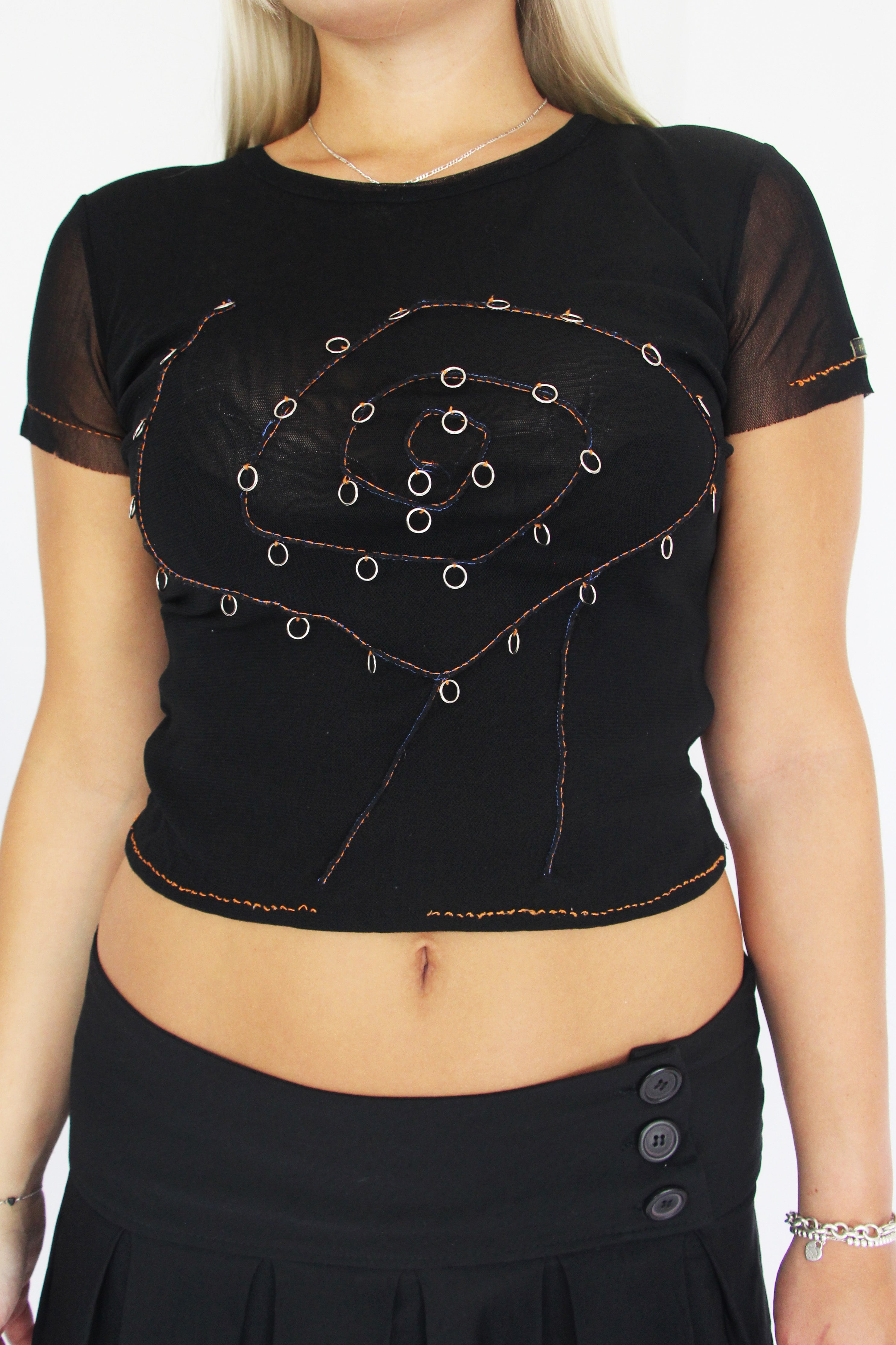 Parasuco Mesh Ringlet Top – Lucky Charm